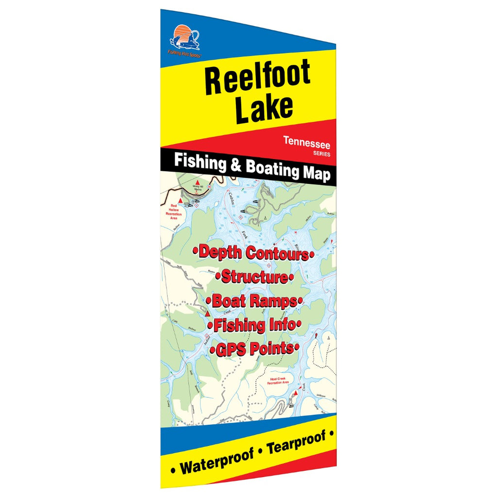 Buy map: Reelfoot Lake Fishing Map – YellowMaps Map Store