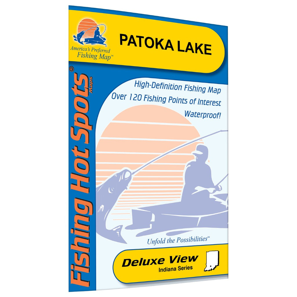 Buy map: Patoka Lake Fishing Map – YellowMaps Map Store