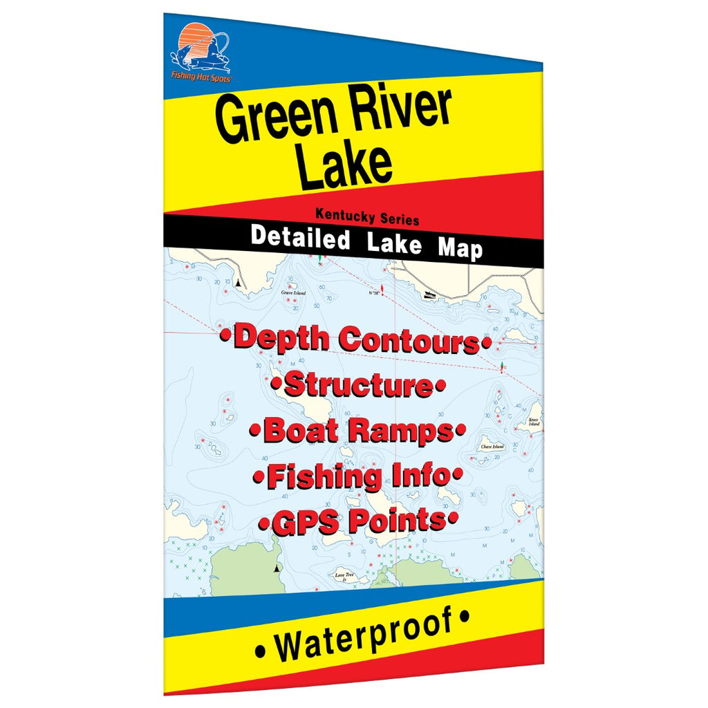 Buy map: Green River Lake (KY) Fishing Map – YellowMaps Map Store