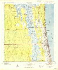 Buy topo map Jacksonville Beach FL, 1949 – YellowMaps Map Store