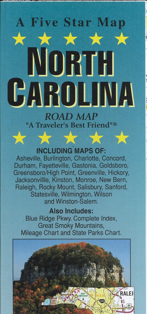 Buy map: North & South Carolina State Map – YellowMaps Map Store