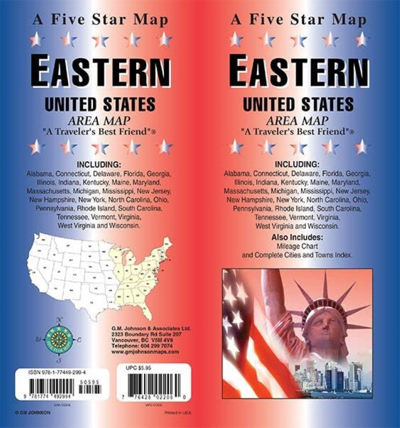 Buy map: Eastern United States : area map – YellowMaps Map Store