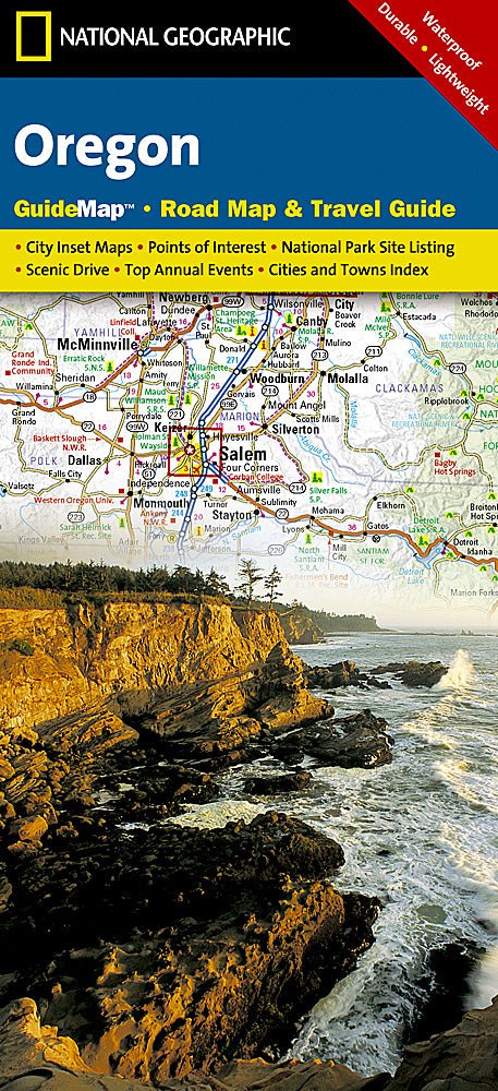 Buy map: Oregon GuideMap by National Geographic Maps – YellowMaps Map Store