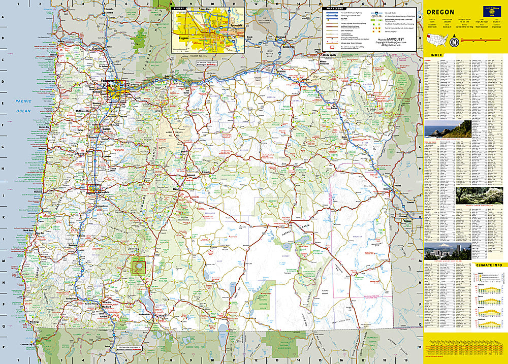 Buy map: Oregon GuideMap by National Geographic Maps – YellowMaps Map Store
