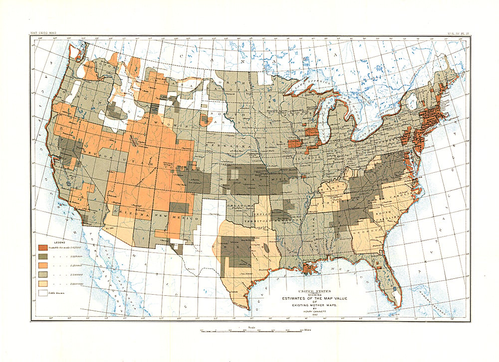 Buy map: 1892 United States of America Map – YellowMaps Map Store
