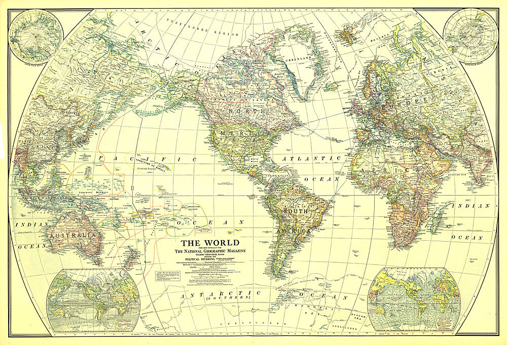 Buy map: 1922 World Map – YellowMaps Map Store