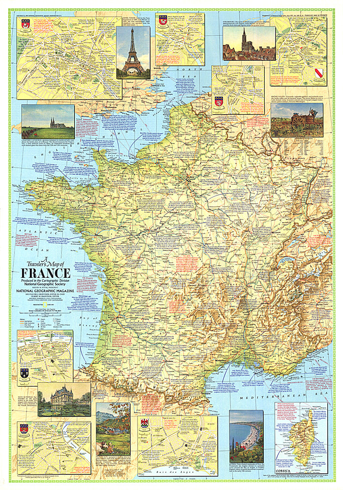 Buy map: 1971 Travelers Map of France – YellowMaps Map Store