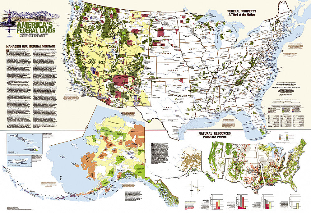 Buy map: 1982 United States Federal Lands Map – YellowMaps Map Store