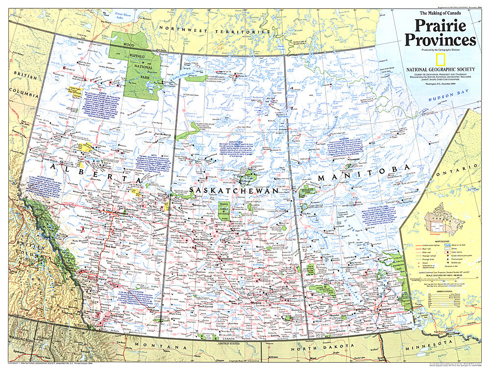 Buy map: 1994 Making of Canada, Prairie Provinces Map – YellowMaps Map ...