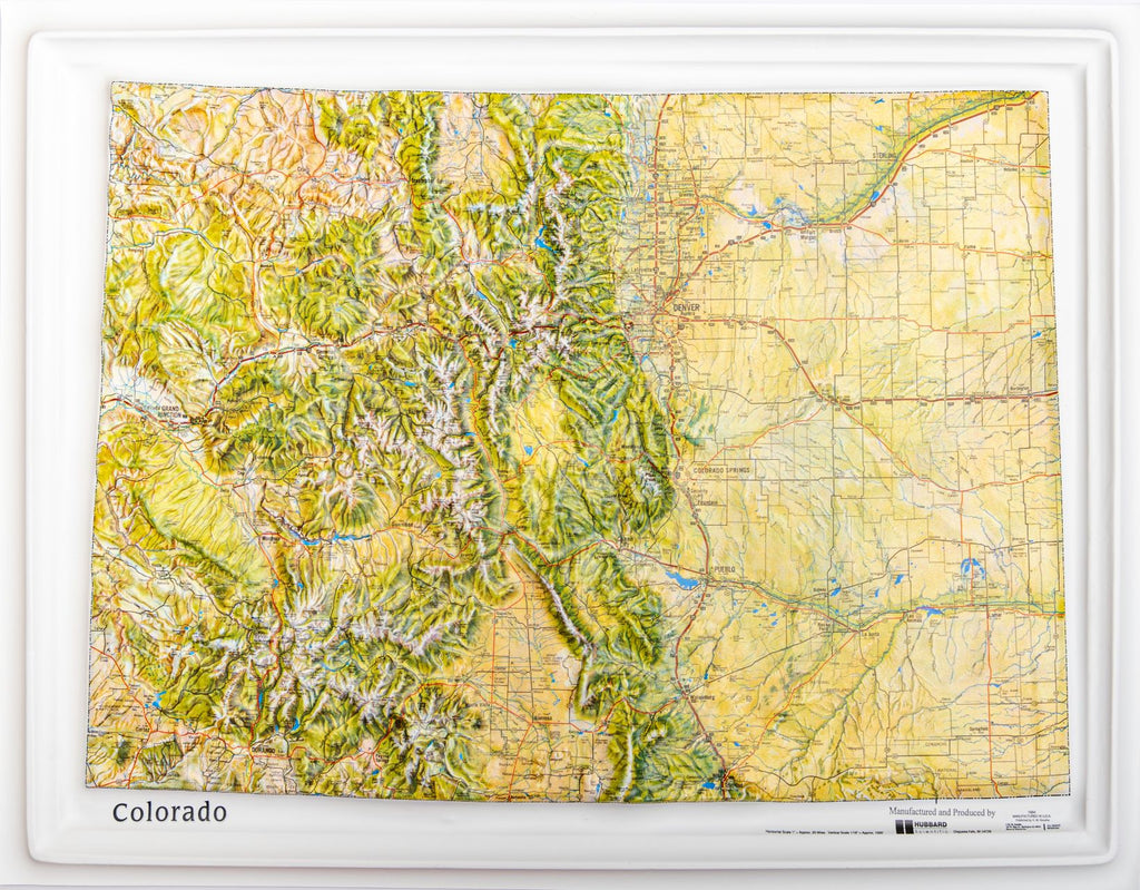 Buy map: Colorado Raised Relief Map – YellowMaps Map Store