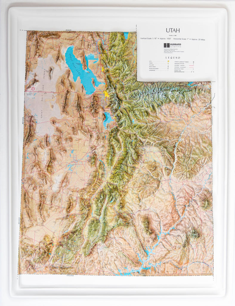 Buy map: Utah Natural Color Raised Relief Map – YellowMaps Map Store