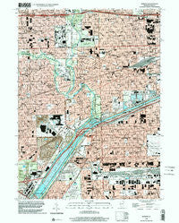 Buy topo map Berwyn IL, 1998 – YellowMaps Map Store