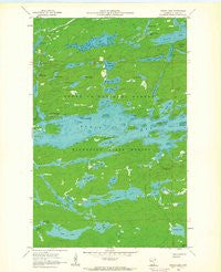 Buy topo map Brule Lake MN, 1960 – YellowMaps Map Store