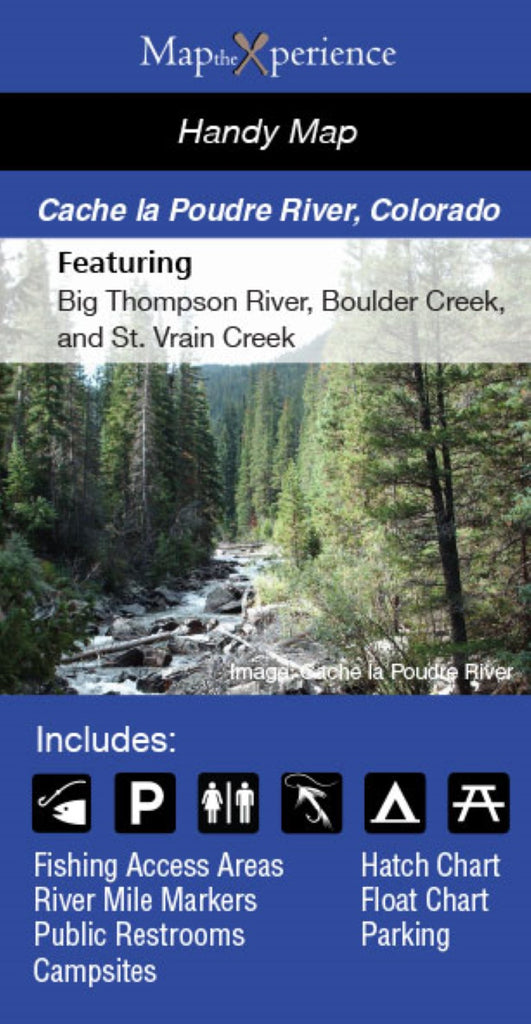 Buy map: Big Thompson River/Cache La Poudre, Colorado Fishing Map ...