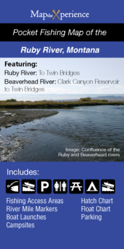 Buy map: Beaverhead/Ruby River, Montana Fishing Map – YellowMaps Map Store