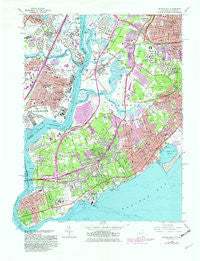 Buy topo map Arthur Kill NY, 1966 – YellowMaps Map Store