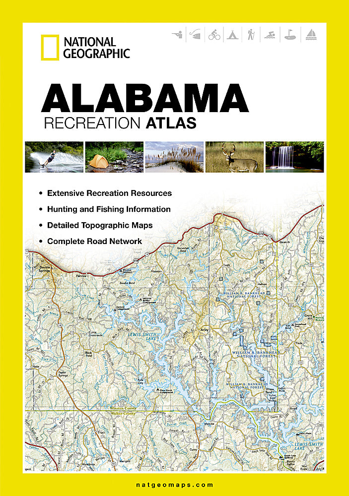Buy map: Alabama Recreation Atlas by National Geographic Maps ...