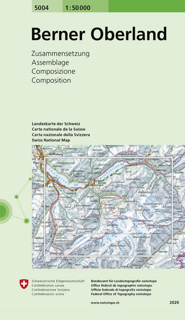 Buy map: Berner Oberland : Switzerland 1:50,000 Topographic Map Series ...