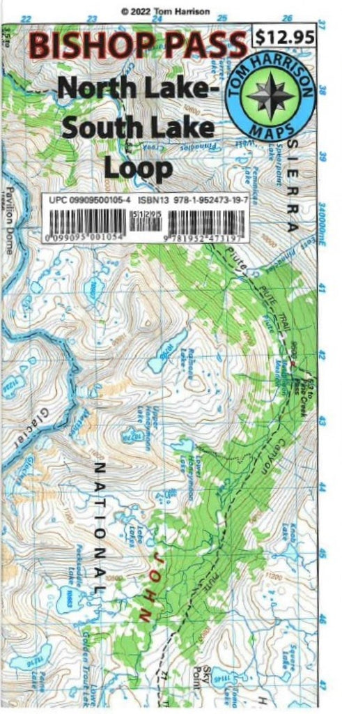 Buy map: Bishop Pass hiking map – YellowMaps Map Store