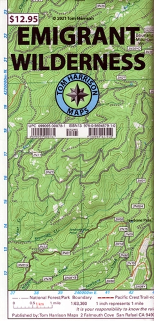 Buy map: Emigrant Wilderness Trail Map – YellowMaps Map Store