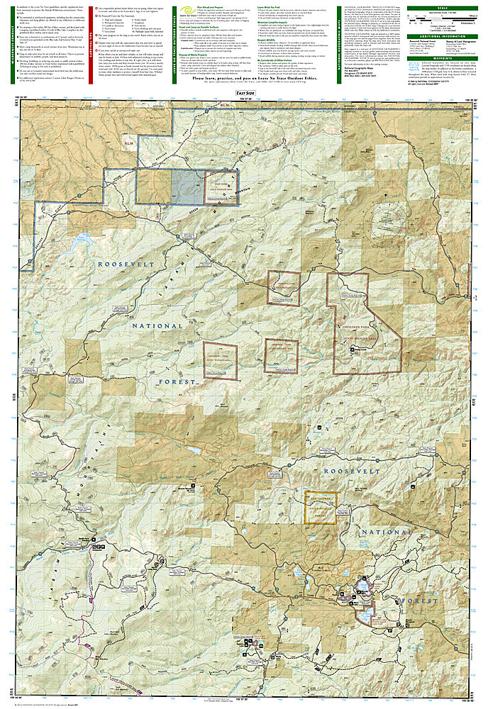 Buy map: Red Feather Lakes and Glendevey, Map 111 by National ...
