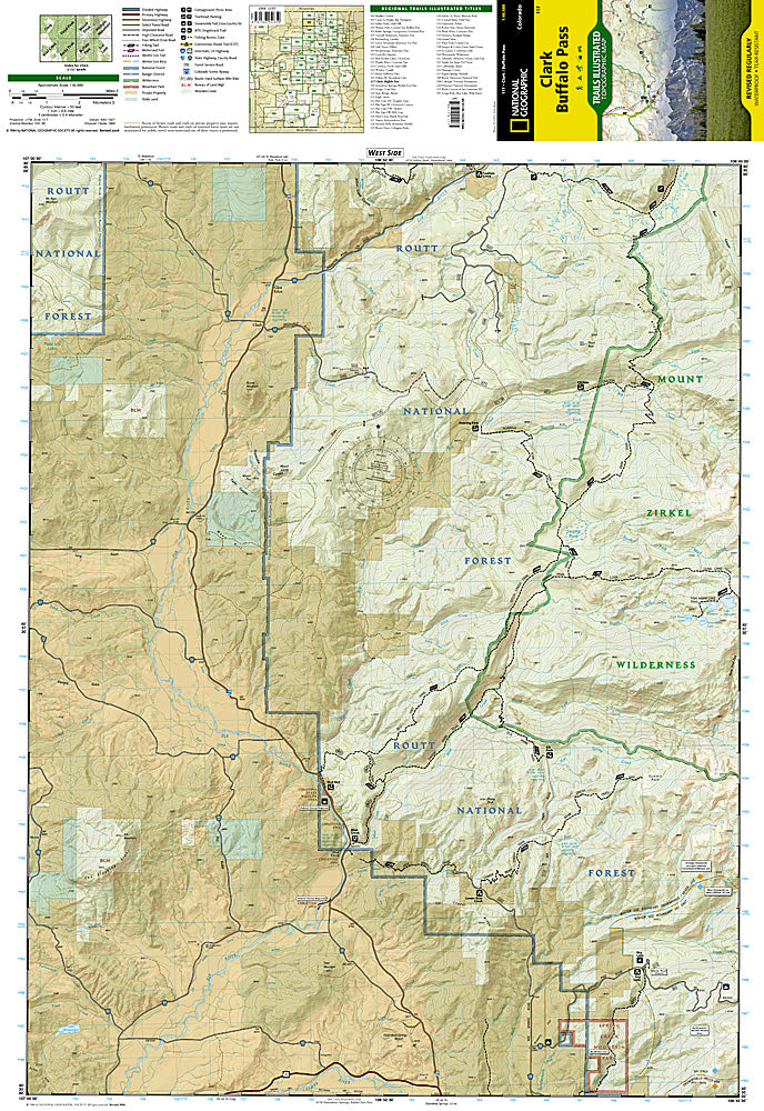 Buy map: Clark and Buffalo Pass, Colorado, Map 117 by National ...