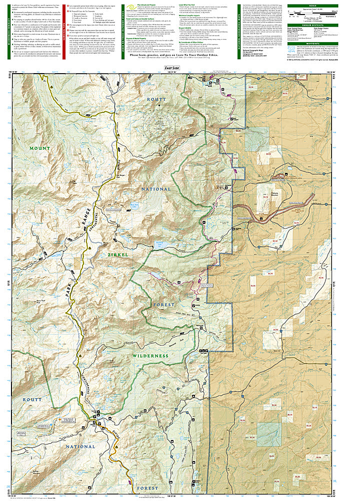 Buy map: Clark and Buffalo Pass, Colorado, Map 117 by National ...