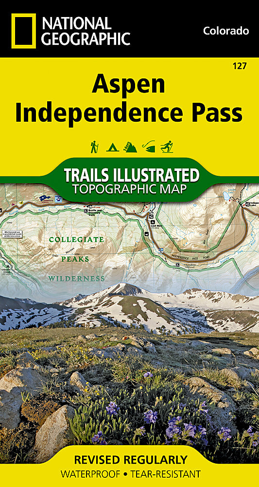 Buy map: Aspen, Independence Pass, Colorado by National Geographic ...