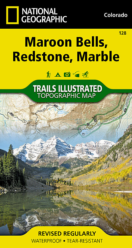 Buy map: Maroon Bells, Redstone and Marble, Colorado, Map 128 by ...