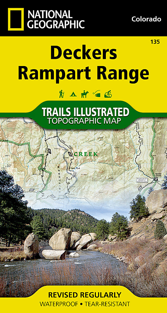 Buy map: Deckers and Rampart Range, Colorado, Map 135 by National ...