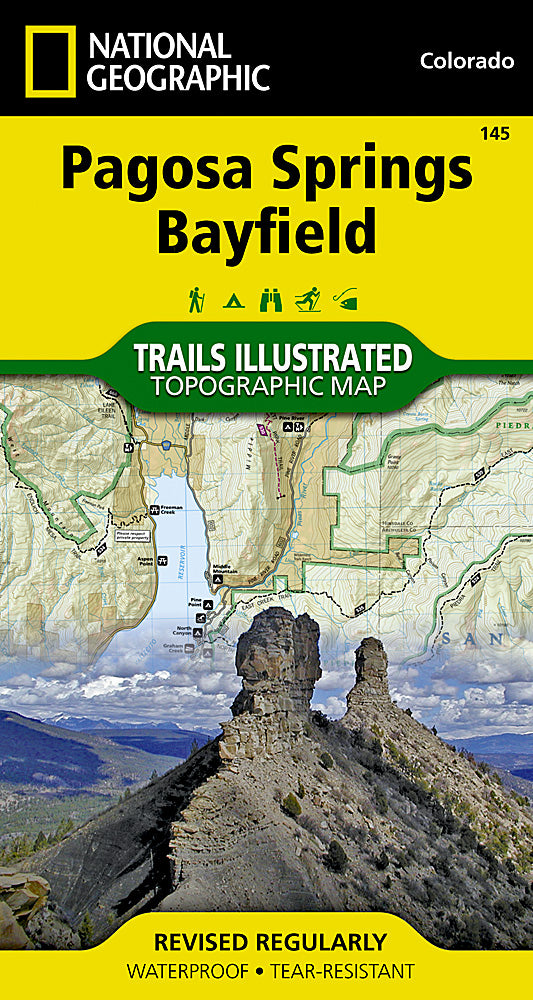 Buy map: Pagosa Springs and Bayfield, Map 145 by National Geographic ...