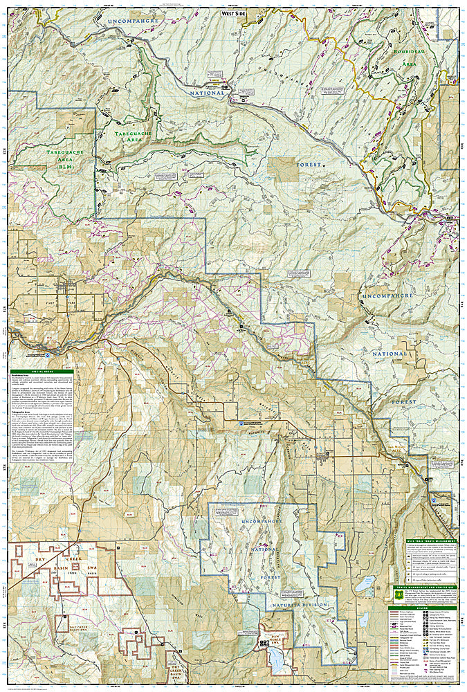 Buy map: Uncompahgre Plateau, South, Map 146 by National Geographic ...
