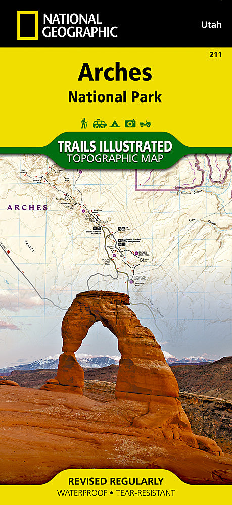 Buy map: Arches National Park, Map 211 by National Geographic Maps ...