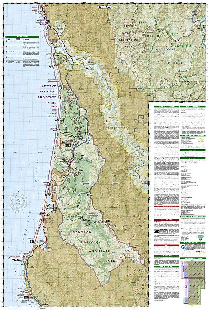 Map Of Redwood Forests In California Redwood National & State Parks