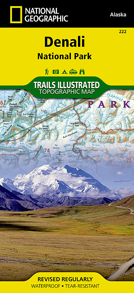 Buy map: Denali National Park, Map 222 by National Geographic Maps ...