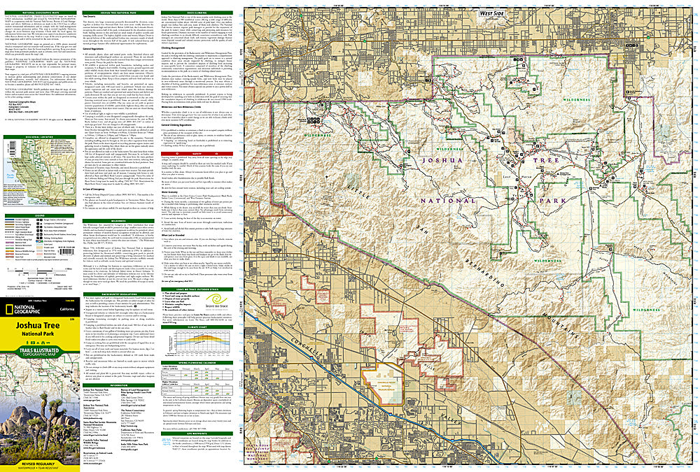Buy map: Joshua Tree National Park, Map 226 by National Geographic ...