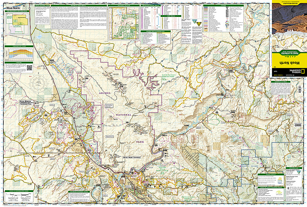 Buy map: Moab, North, Map 500 by National Geographic Maps – YellowMaps ...