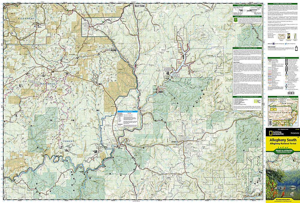 Buy map: Allegheny National Forest, South, Map 739 by National ...