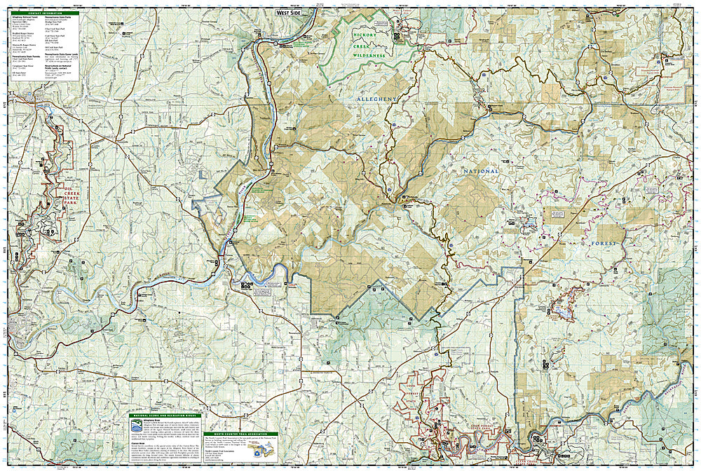Buy map: Allegheny National Forest, South, Map 739 by National ...