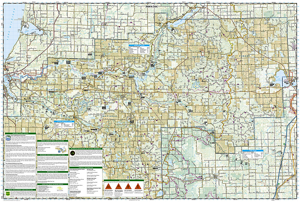 Buy map: Manistee National Forest, North, Map 758 by National ...