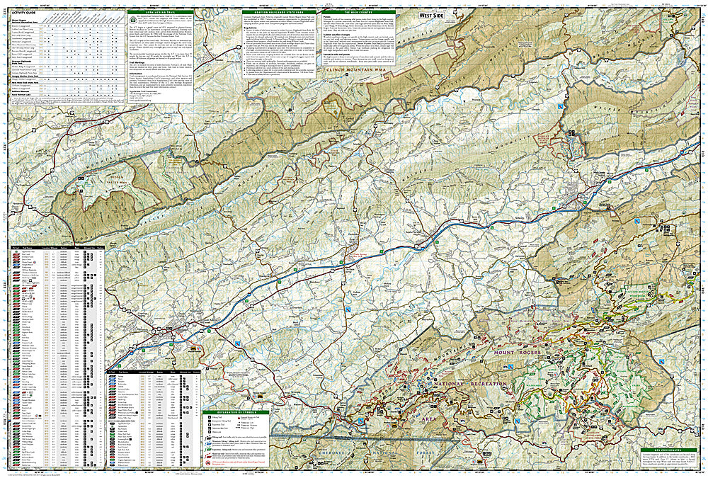 Buy map: Mount Rogers National Recreation Area, Map 786 by National ...