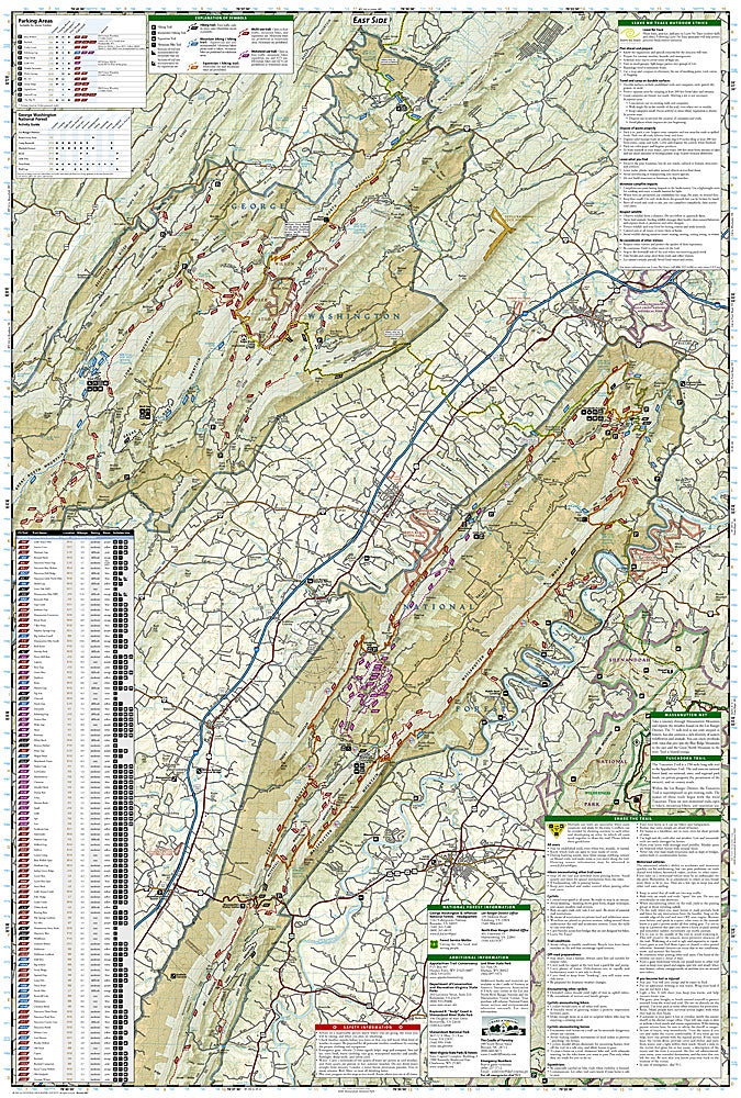 Buy map: Massanutten and Great Northern Mountains, Virginia by ...