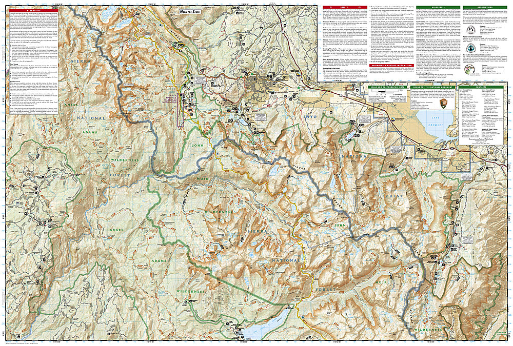 Buy map: Mammoth Lakes and Mono Divide, Map 809 by National Geographic ...