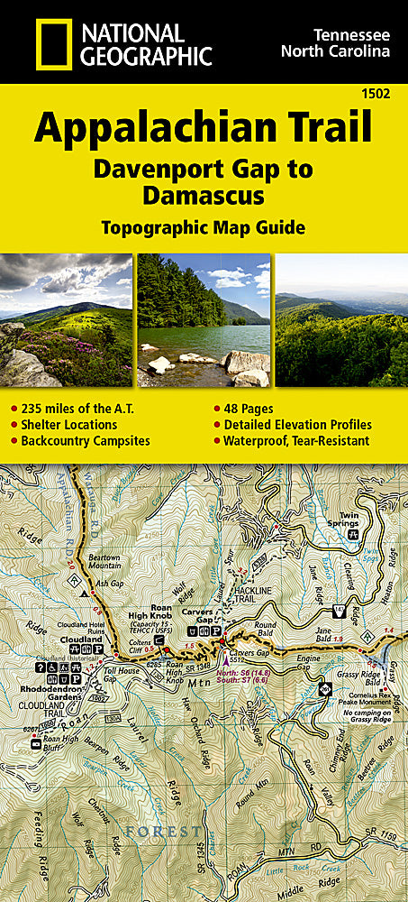 Buy map: Appalachian Trail Topographic Map Guide, Davenport Gap to ...