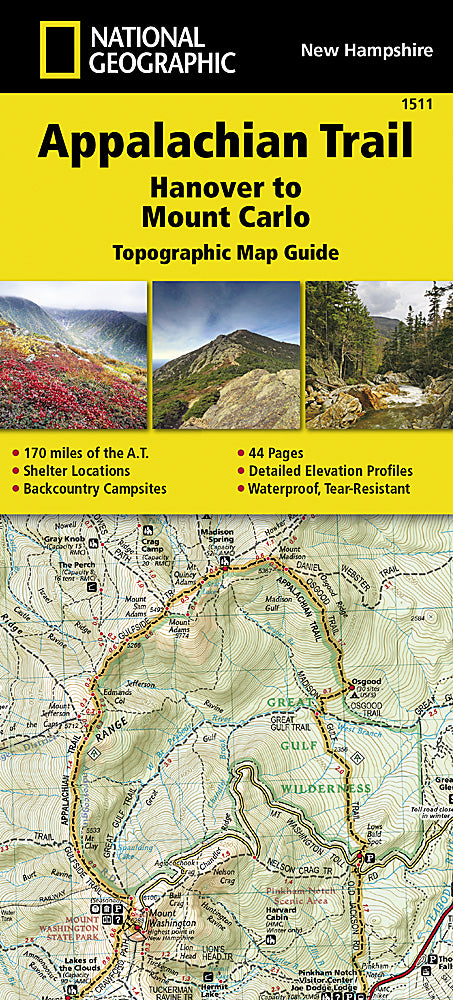 Buy map: Appalachian Trail Topographic Map Guide, Hanover to Mount ...