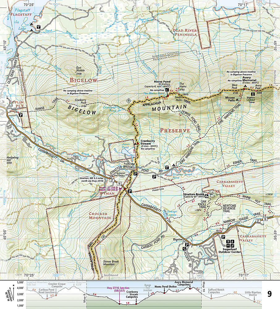 Buy map: Appalachian Trail Topographic Map Guide, Mount Carlo to ...
