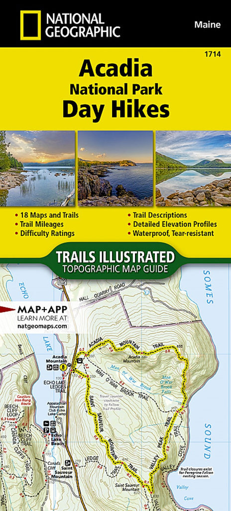 Buy map: Acadia National Park Day Hikes Map Guide – YellowMaps Map Store