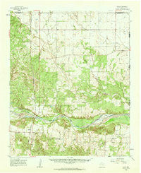 Buy topo map Loco TX, 1960 – YellowMaps Map Store