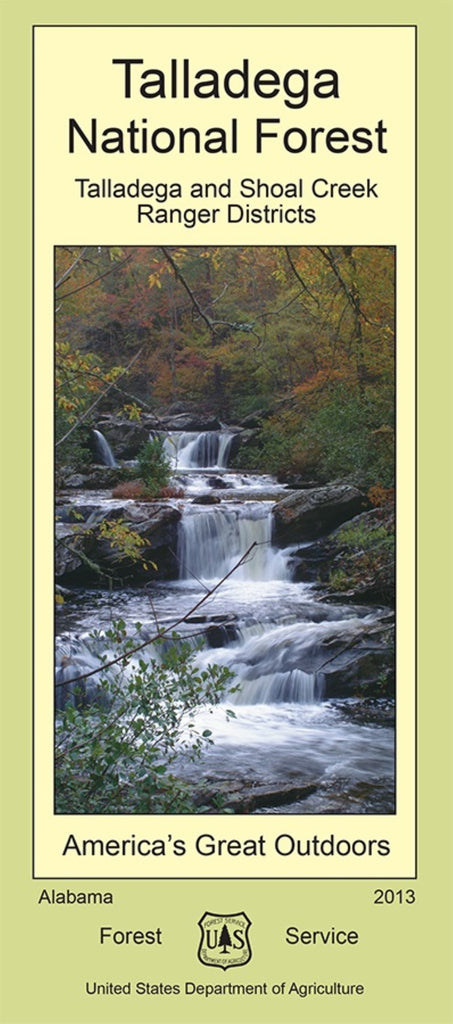 Buy map: Talladega National Forest : Talladega and Shoal Creek Ranger ...