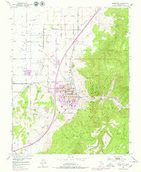 Buy topo map Cedar City UT, 1950 – YellowMaps Map Store